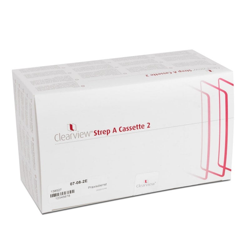 Clearview Strep A Cassette 2, 25 Test Cassettes – POC Diagnostics